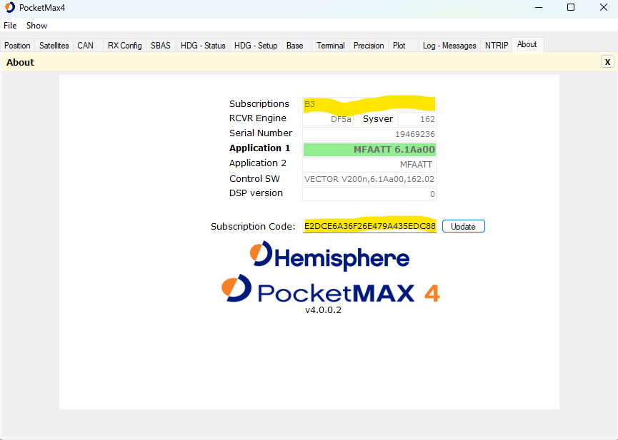 V200n Applying Codes – Hemisphere GNSS