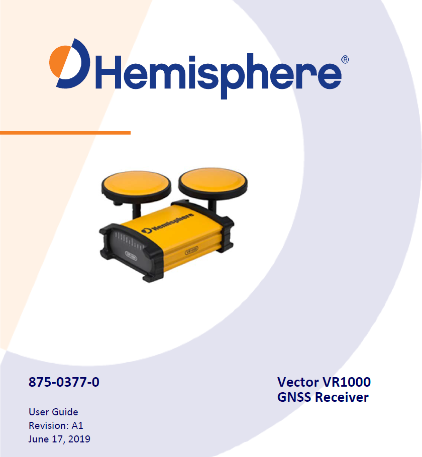 VR1000 User Guide – Hemisphere GNSS
